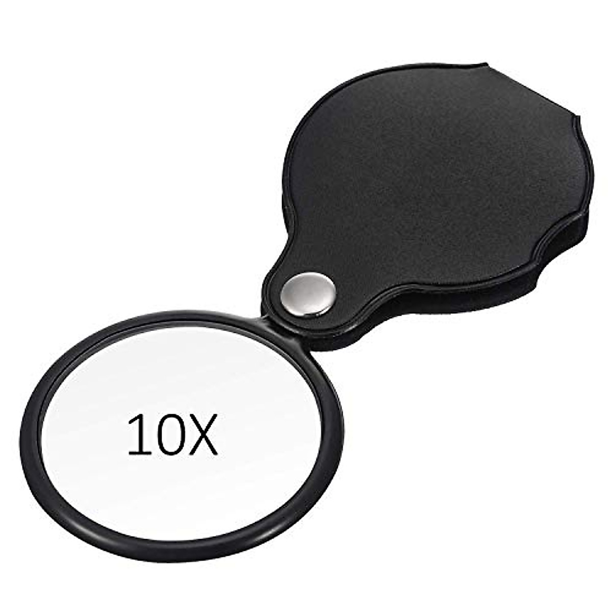 KINGMAS Mini 60x Microscope Magnifying with LED Light Pocket Jewelry Magnifier Jeweler Loupe with 10X Folding Pocket Magnifier