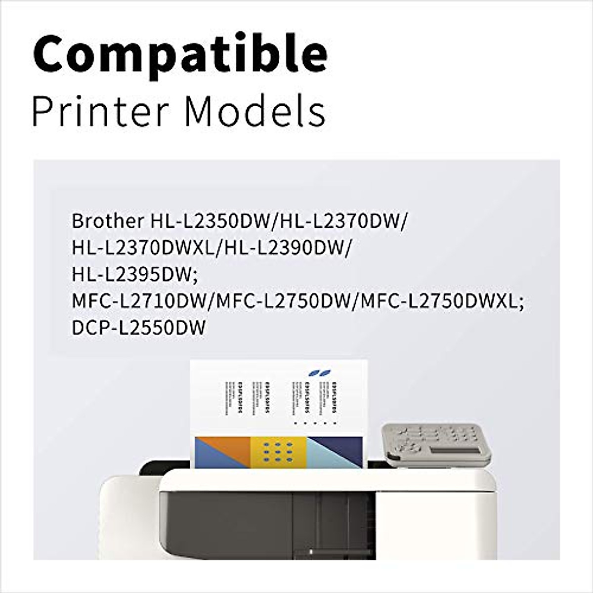 LemeroSuperx TN760 Compatible Toner Cartridges Replacement for Brother TN730 TN 760 TN760 Work for MFC-L2710DW HL-L2350DW MFC-L2750DW HL-L2395DW (Black, 1 Pack)