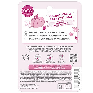 eos Limited Edition Pumpkin Everything Lip Balm- Pumpkin Crème Brûlée, All-Day Moisture, Made for Sensitive Skin, Lip Care Products, 0.39 oz, 2 Piece set