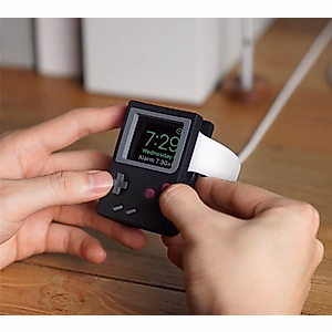 Pending Retro Old Style Charger Holder Compatible with Apple Watch (Black)