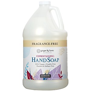 Ginger Lily Farms Botanicals All-Purpose Liquid Hand Soap Refill, Fragrance Free, 100% Vegan & Cruelty-Free, 1 Gallon