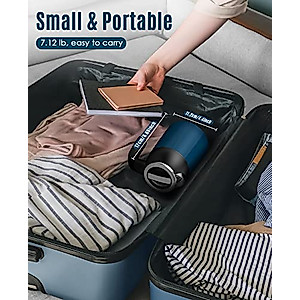 Nicewell Electric Kettle with Temperature Control, 4 Minutes Fast Water Boiler, Small Travel Kettle, with Touchable LCD Display & Auto Shut-off, for Travel, Office, Home, (450ML and 600W, Blue)