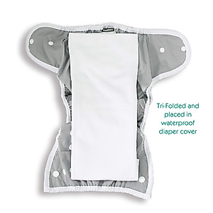 Thirsties Duo Hemp/Organic Cotton Cloth Diaper Prefold, Size One