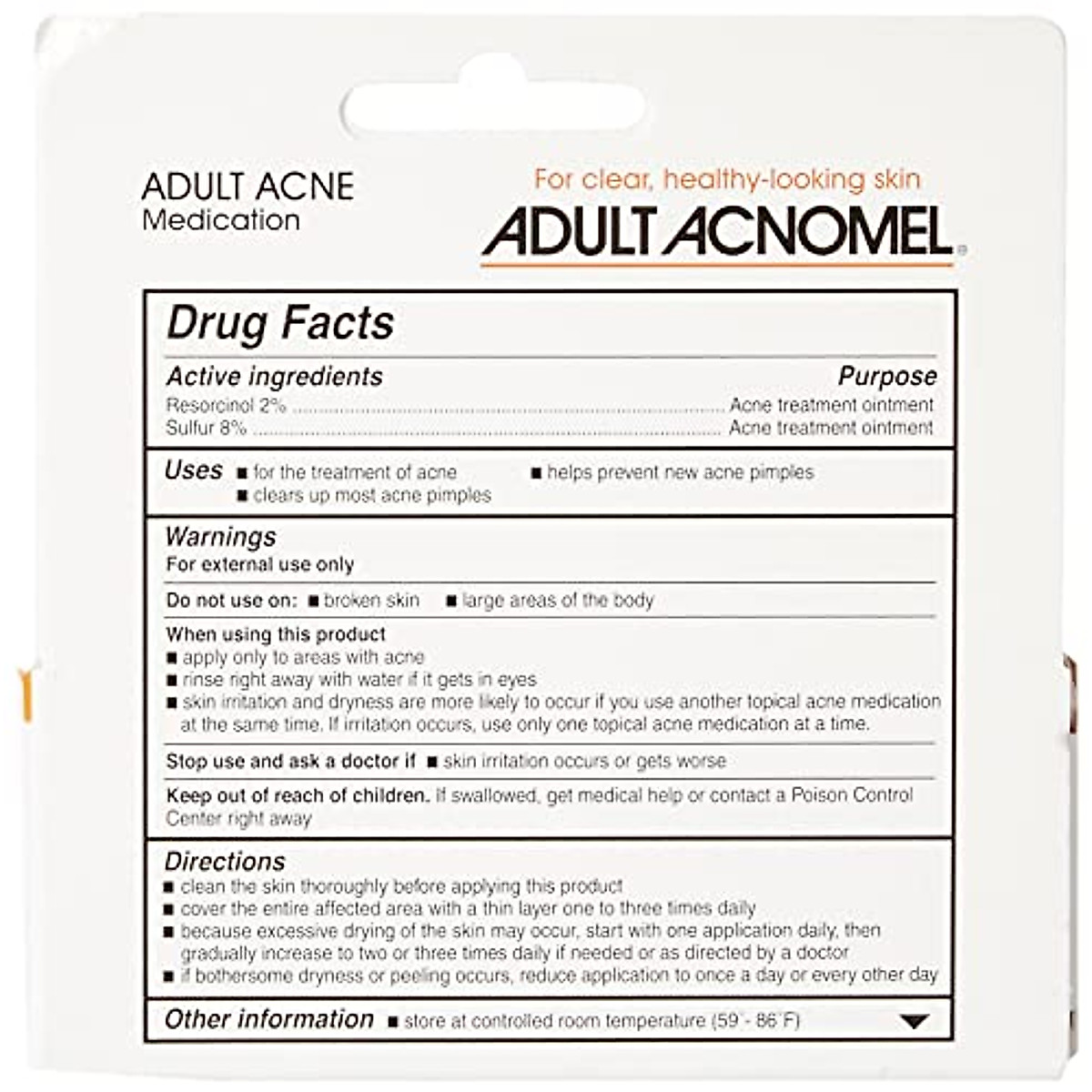 Acnomel Adult Acne Medication Cream - 1.3 Oz Thank You to All The patrons We Hope That he has gained The Trust from You Again The Next time The Service