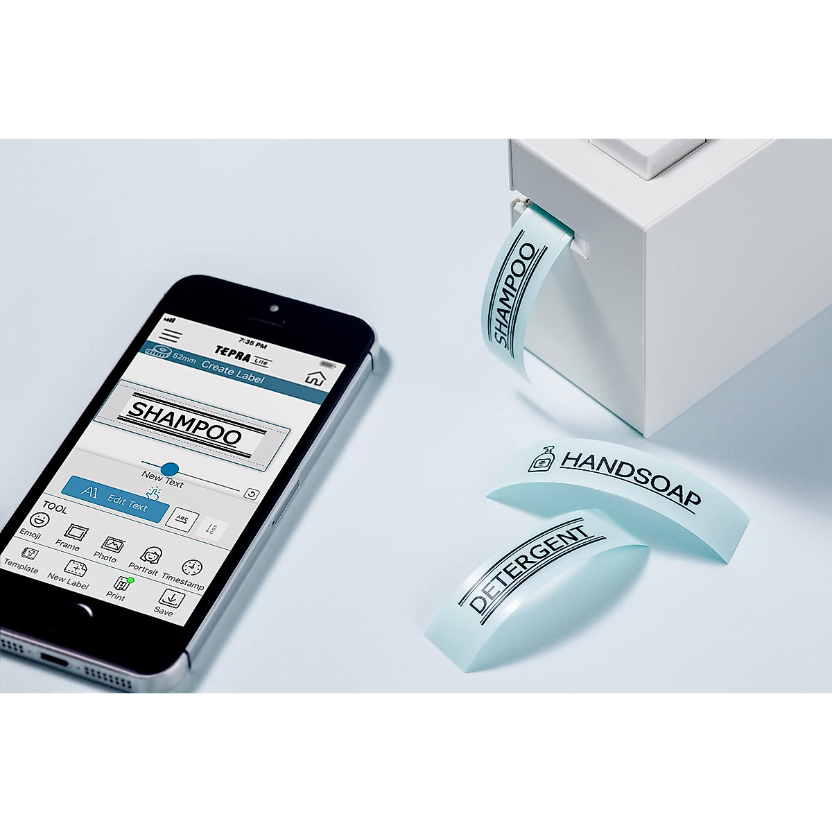 KING JIM TEPRA Lite - Portable Thermal Label Printer from Japan, Easily Operated with a Smartphone
