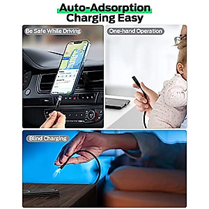 YKZ 60W USB C Magnetic Charging Cable 2Pack with Extra Magnetic Type C/MicroUSB and i-Product Tips