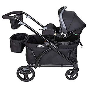 Baby Trend Expedition 2-in-1 Stroller Wagon PLUS, Ultra Black