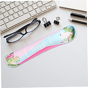 Mikikit 1 Set Mouse Pad Wristband Keyboard for PC Gel Wrist Rest Mouse for PC Wrist Pad for Keyboard Laptop Wrist Rest Keyboard Rest Pad Memory Hand Rest Gaming Mouse Mat Hand Mousepad Mat