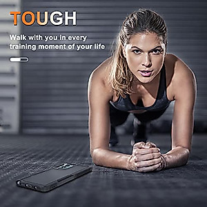 Motorola Moto G Stylus 5G 2022 Case with Tempered Glass Screen Protector,Heavy Duty Rugged Shockproof Full Body Protective Phone Cover,Black Matte