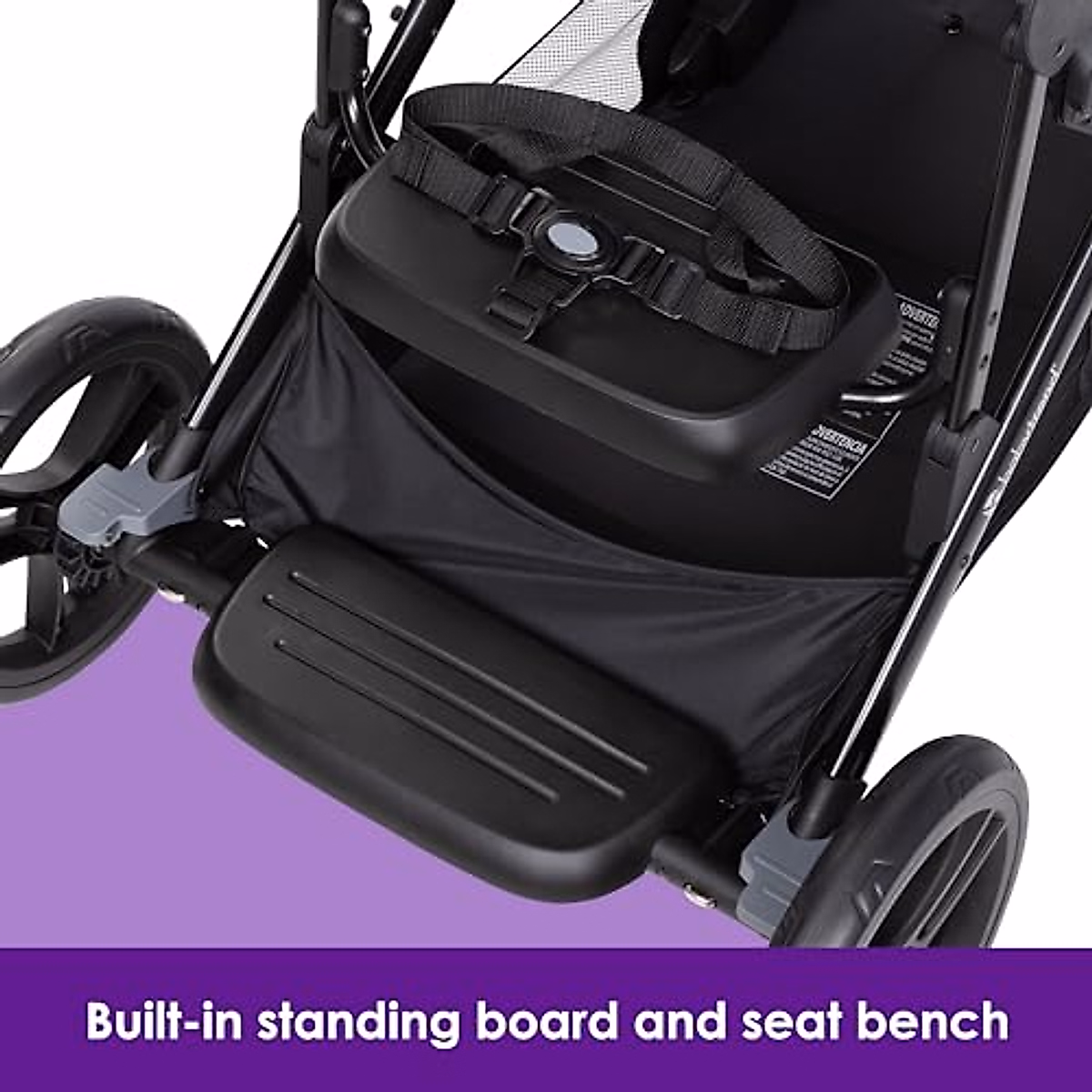 Baby Trend Morph Single to Double Modular Stroller Travel System with EZ-Lift™ PLUS Infant Car Seat, Dash Black