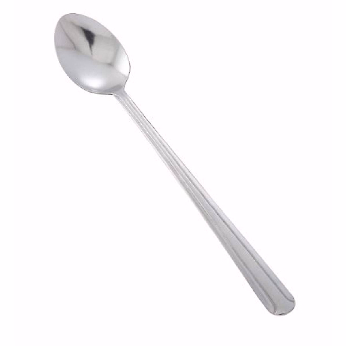 Winco 12-Piece Dominion Iced Teaspoon Set, 18-0 Stainless Steel,Silver