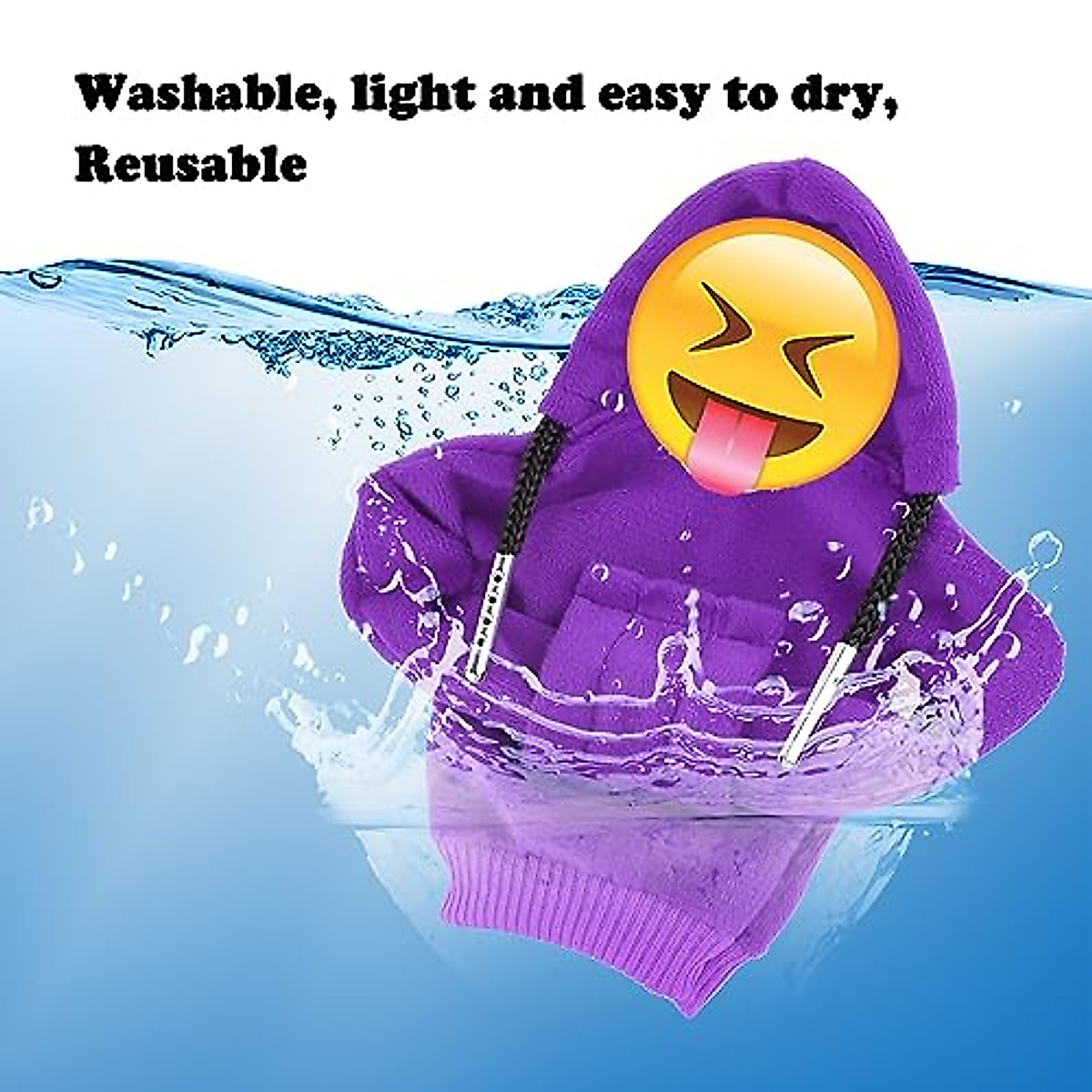 OFBAND Gear Shift Knob Cover,Automotive Interior Accessories Shift Knobs Fashionable Hooded Shirt Car Shifter Knobs Cover Trim,Universal fit Shift knob Cover Car Interior Decor Accessories (Purple)