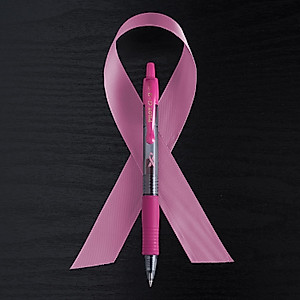 PILOT G2 Premium Refillable & Retractable Rolling Ball Gel Pens, Fine Point, Pink