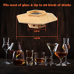 Bochino Cocktail Smoker Kit, Old Fashioned Drink Smoker Kit, 6 Different Flavors Wood Chips for Whiskey, Bourbon,Wine, Drink, Whiskey Smoker Infuser Kit. Gift for Men, Husband, Dad