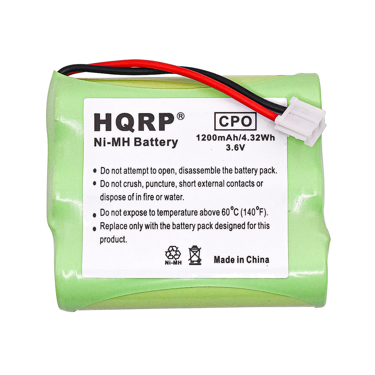 HQRP Phone Battery Compatible with General Electric GE 27923, 27928, 27933, 27938, 27944, 27923GE1 Cordless Telephone