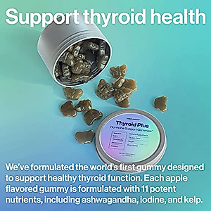 Habit Habitat Thyroid Plus Gummies - Thyroid Support with Ashwaganda, Iodine, Bladderwrack, Kelp, and Schisandra