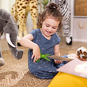 Melissa & Doug Scissor Skills Activity Pad with Child-Safe Scissors 3-Pack (Safari, Sea Life, Activities – 20 Pages Each)