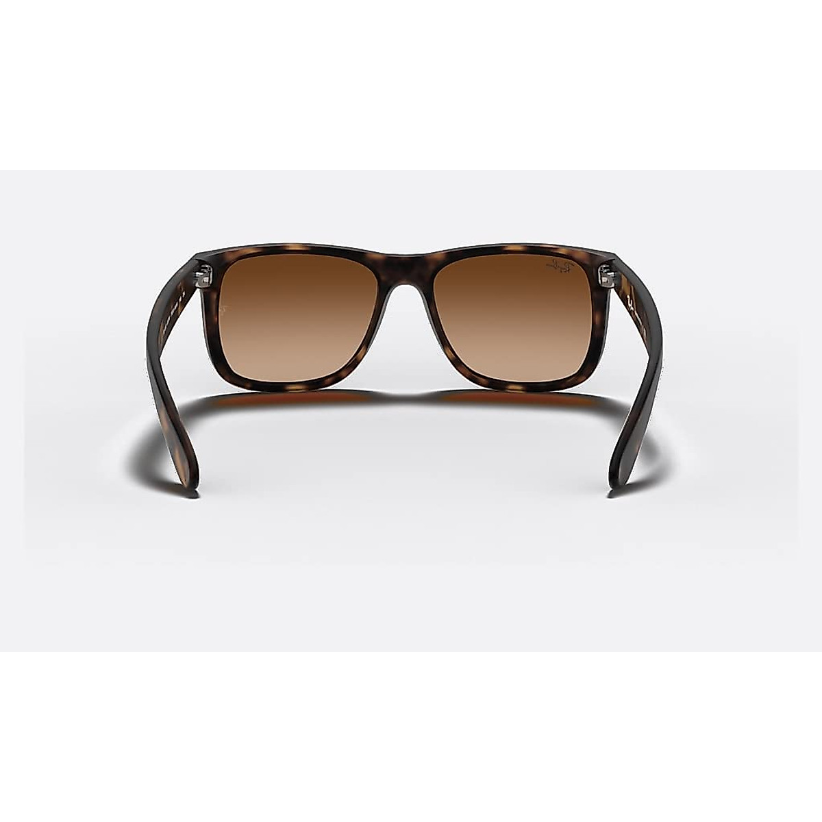 Ray-Ban RB4165 JUSTIN 710/13 55M Rubber Light Havana/Brown Gradient Square Sunglasses For Men For Women + BUNDLE with Designer iWear Eyewear Kit