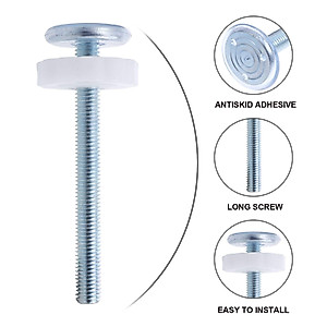 SAFIGLE 8 Pcs Child Playpen Screws Baby Gate Bolt Pressure Bolt Pet Safety Screws Baby Gate Spindle Rods Pressure Mounted Gate Screw Baby Gate Screws Door Lever No Punching M8 Metal