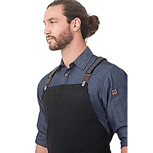 Chef Works Unisex Berkeley Chef Apron, Jet Black, One Size