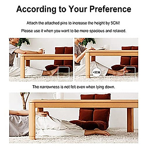 MCNUSS Kotatsu Heated Table, Japanese Folding Storage Tatami Coffee Table Thickened Furnace Winter Roasting Stove Heating Table Table+Quilt+Carpet+Heater,B