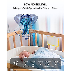 FrSara Portable Baby Stroller Fan, Stroller Fan Clip On for Baby, Safe and Quiet, 4000mAh, Baby Fan for Stroller and Car Seat, 3-Speed Adjustable, Suitable for Desks,travel,Bicycles,Camping Dark Pink