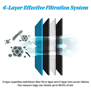 12 Pack Vacuum Bags Compatible with iRobot Roomba i & s & j Series, i3, i3+, i4, i4+, i6, i6+, i6Plus, i7, i7+, s9Plus, Vacuum Replacement Bags for iRobot Roomba Clean Base Automatic Dirt Disposal