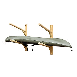 2 Place Wall Mount Log Kayak and Canoe Rack Canyon Brown
