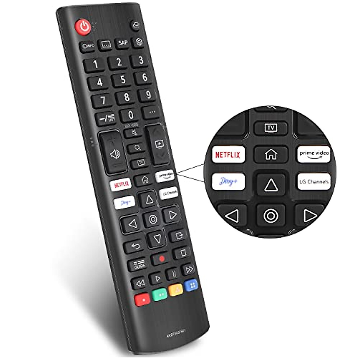 Gvirtue Universal Remote Control Replacement for LG-TV-Remote All LG LED OLED LCD Webos 4K 8K UHD HDTV HDR Smart TV with Prime Video, Disney Plus, Netflix, LG Channels Button