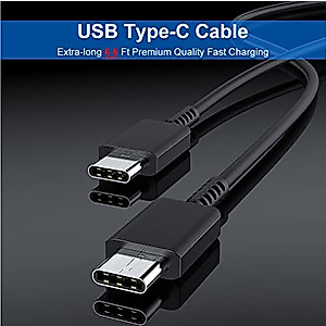 Super Fast USB Type C Charger Kit Compatible Android Phone Samsung Galaxy S22, S22 Plus, S20 / S21 Ultra Plus 5G, Note 20 / Note 10 Plus/S9/S8/S10e/S10, Pixel 6 Pro, 25W PD Wall Power Adapter & Cable