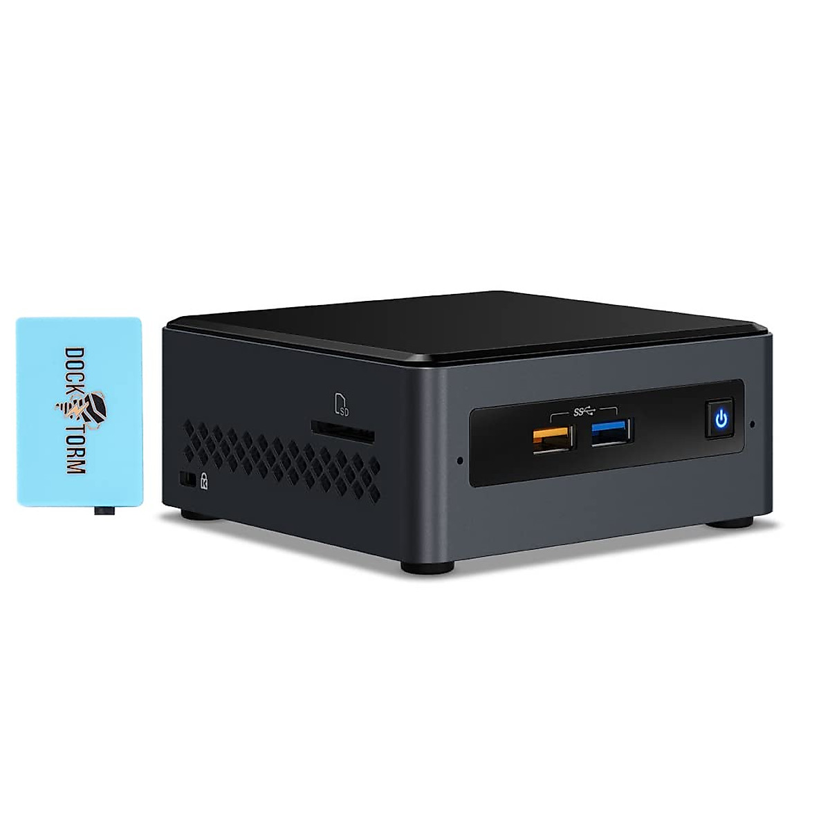 Intel NUC7CJYHN School & Business Mini Desktop Bundle with High Performance Docztorm Hub Celeron J4005 2-Core, 8GB RAM, 256GB SATA SSD, WiFi, Bluetooth, 2xHDMI, Win 10 Pro