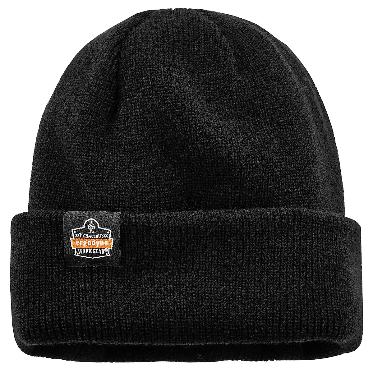 Rib Knit Winter Hat with Bump Cap Insert, Ergodyne N-Ferno 6811ZI, Black