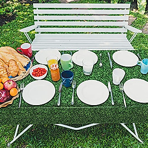 durony 2 Pack Green Grass Field Plastic Tablecloth Grass Print Table Covers 54 x 108 Inches Sports Party Table Decor for Sports Theme Parties Decorations