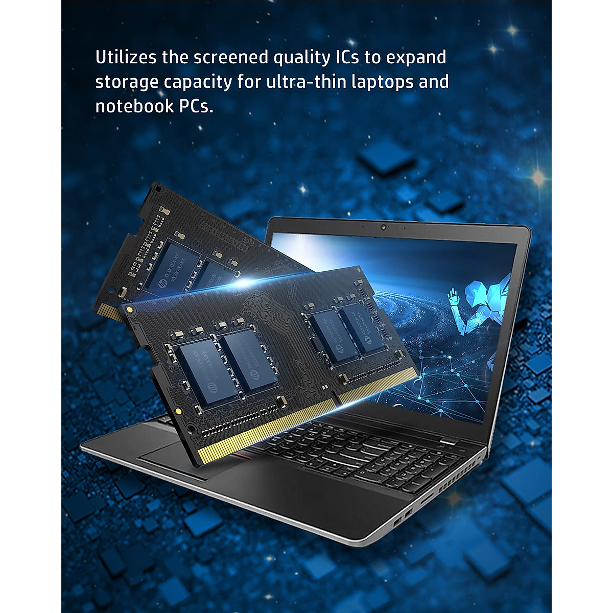 HP S1 RAM 16GB Kit (8GBx2) DDR4 2666MHz CL19 Laptop Memory - 8NN19AA#ABC