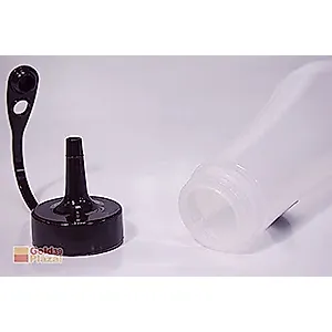 JapanBargain 3272, Set of 4 Japanese Squeeze Bottle Squirt Condiment Bottle Oil Bottle Soy Sauce Dispenser for Kitchen, Made in Japan, 12oz