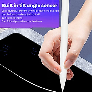 Tablet Stylus Pen, Glossy Writing Touch Screen Pen Palm Rejection High Accuracy for Student for Pro 9.7in 2016 (White)