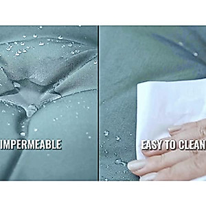 Rlosqvee Outside Benches Cushion with Backrest, Thicken Waterproof Swing Cushions 2/3 Seater Replacement, Porch Swing Cushions Outdoor (Beige, 40 x 60 inch)