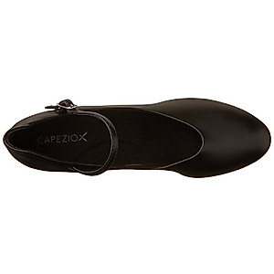 Capezio Women's Jr. Footlight Character Shoe,Black,7.5 W US