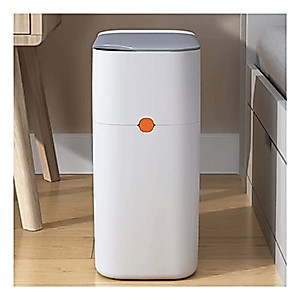 GENIGW Automatic Sensor Trash Can for Kitchen Corner Smart Trash Can Suction Bag Smart Dump Bathroom Trash Bin for Toilet