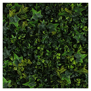 3rd Street Inn Greenery Panel - Artificial Hedge Wall - Fake Plant Wall Backdrop - Privacy Screen - Interlocking Panels - Indoor Outdoor Décor (12, English Garden)