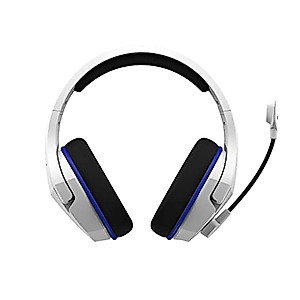 HyperX HHSS1C-KB-WT/G Cloud Stinger Core – Wireless Gaming Headset, for PS4, PS5, PC, Lightweight, Durable Steel Sliders, Noise-Cancelling Microphone - White