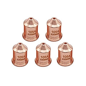 5PCS Professional Plasma Cutting Nozzles Cutting Torch Tips Electrode Cap Cutting Consumables
