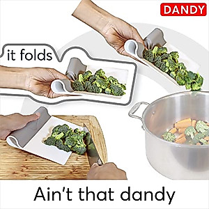 DANDY ScooperDuper™ Folding Bench Scraper for Baking / Dough Scraper / Food Scraper / Multi-Purpose Scooping Tool / Kitchen Gadget for Cutting Board and Chef’s Knife