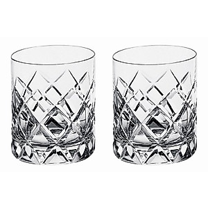 Orrefors Sofiero Double Old Fashioned Glass, Set of 2, 2 Count (Pack of 1), Clear