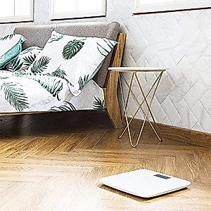 Innotech Digital Bathroom Scale with Easy-to-Read Backlit LCD (White)