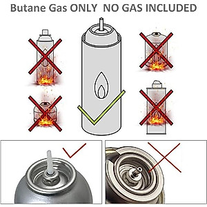 Big Butane Torch, Powerful and Strong Kitchen Torch Lighter with Safety Lock and Adjustable Flame, Refillable Blow Torch for Creme Brulee, Baking, Desserts and Searing