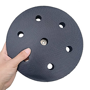 Toromp 9 Inch 6 Hole Soft Hook and Loop Replacement Sander Pad for 9" Orbital Drywall Sander