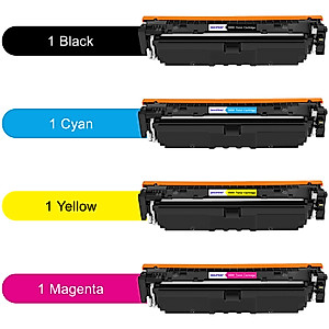 SINOPRINT 069H 069 Toner Cartridge 4-Pack Compatible Replacement for Canon 069H Toner Cartridge for Canon imageCLASS MF753Cdw LBP673cdw LBP674Cdw Series Printer Ink