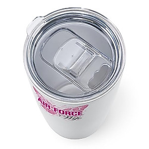 CafePress Proud Air Force Wife Stainless Steel Travel Mug 20 oz. Insulated Stainless Steel Coffee Tumbler