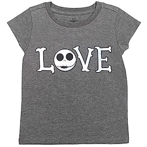 Disney Nightmare Before Christmas Jack Skellington Sally Toddler Girls 3 Pack T-Shirt 2T